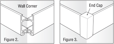 Slimline Track End Caps (2 Pack) - The Gallery System
